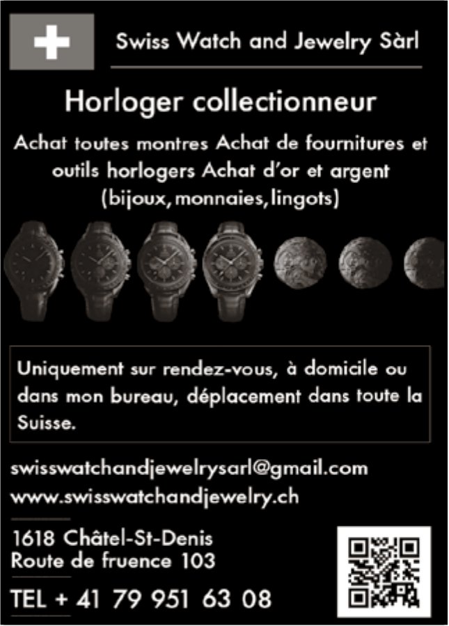 Swiss watch, Châtel - Horloger collectionneur