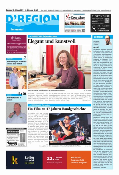 Anzeiger Burgdorf D'Region Anzeiger Burgdorf D'Region