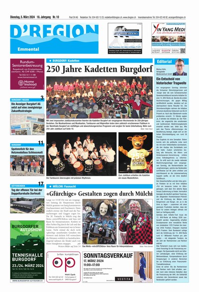 Anzeiger Burgdorf D'Region Anzeiger Burgdorf D'Region